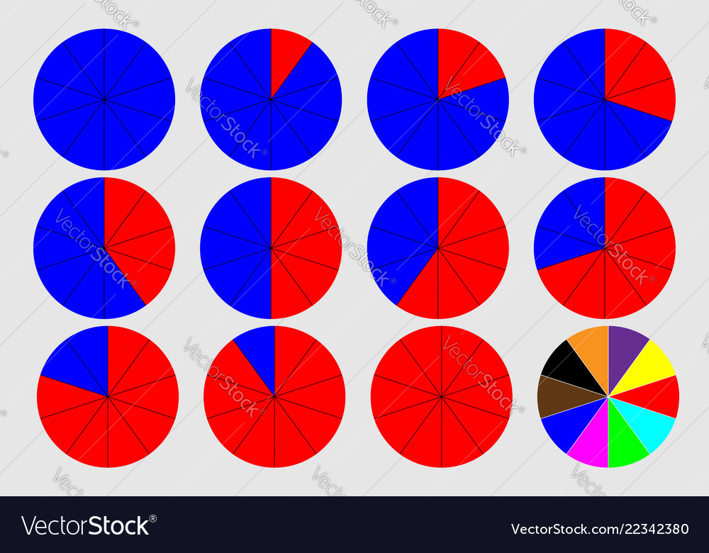 Circular graph Royalty Free Vector Image - VectorStock