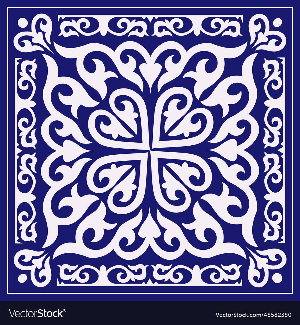 Decorative square pattern workpiece Royalty Free Vector