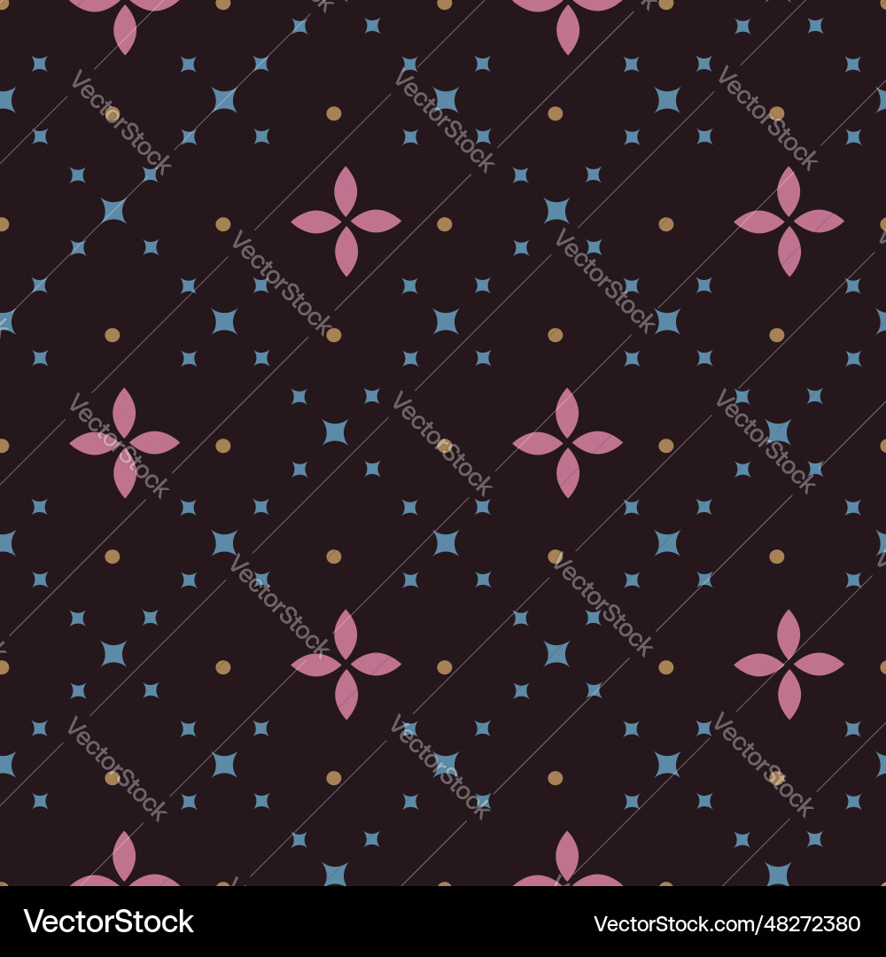 Decorative textile fabric seamless pattern Vector Image