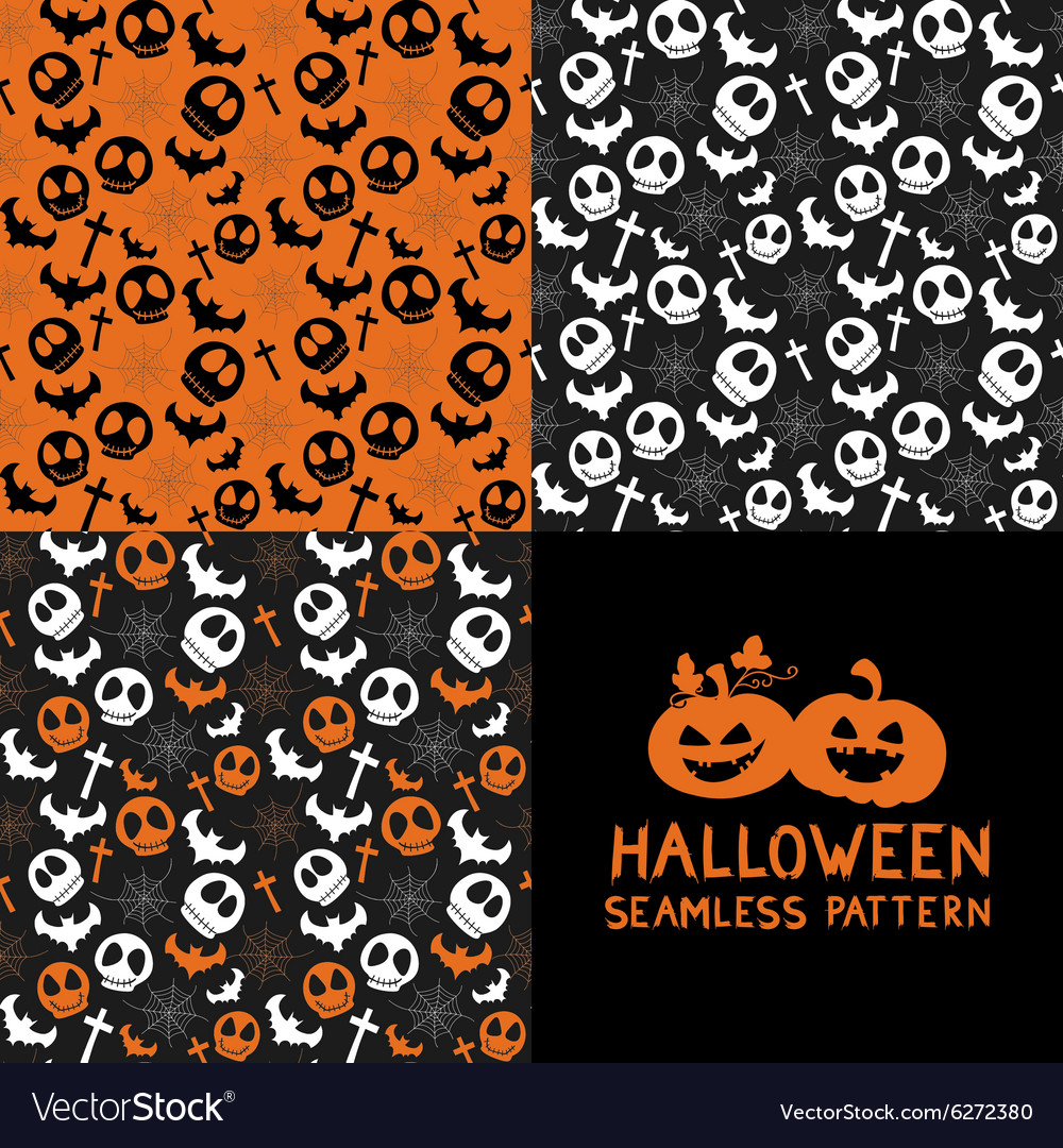 Halloween pattern Royalty Free Vector Image - VectorStock