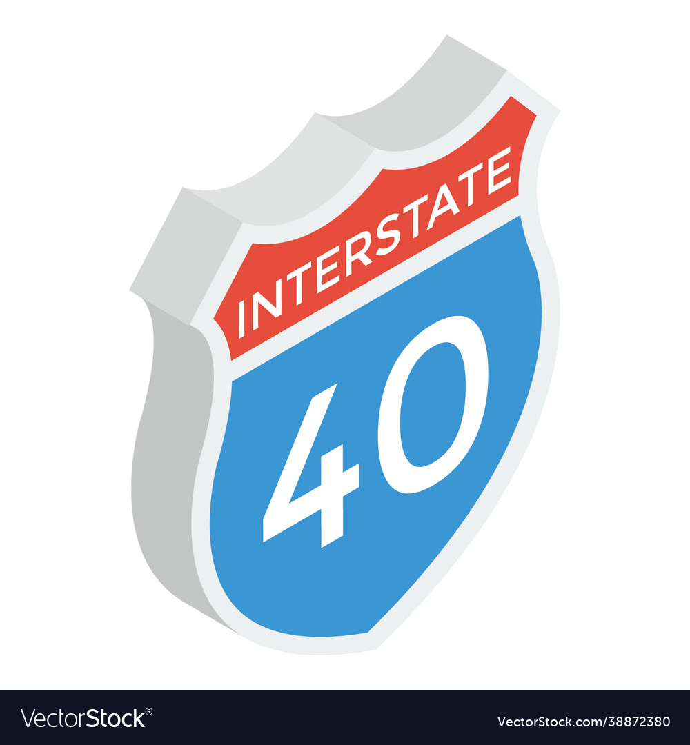 Interstate shield Royalty Free Vector Image - VectorStock