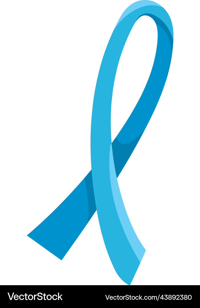 Ribbon movember prostate cancer Royalty Free Vector Image