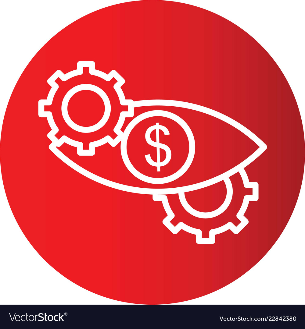 Setting icon in creative design with elements Vector Image