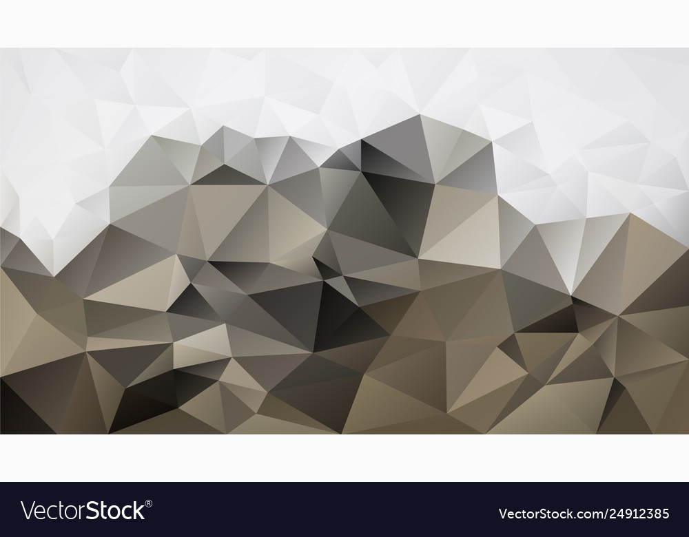 Abstract irregular polygon background beige white Vector Image