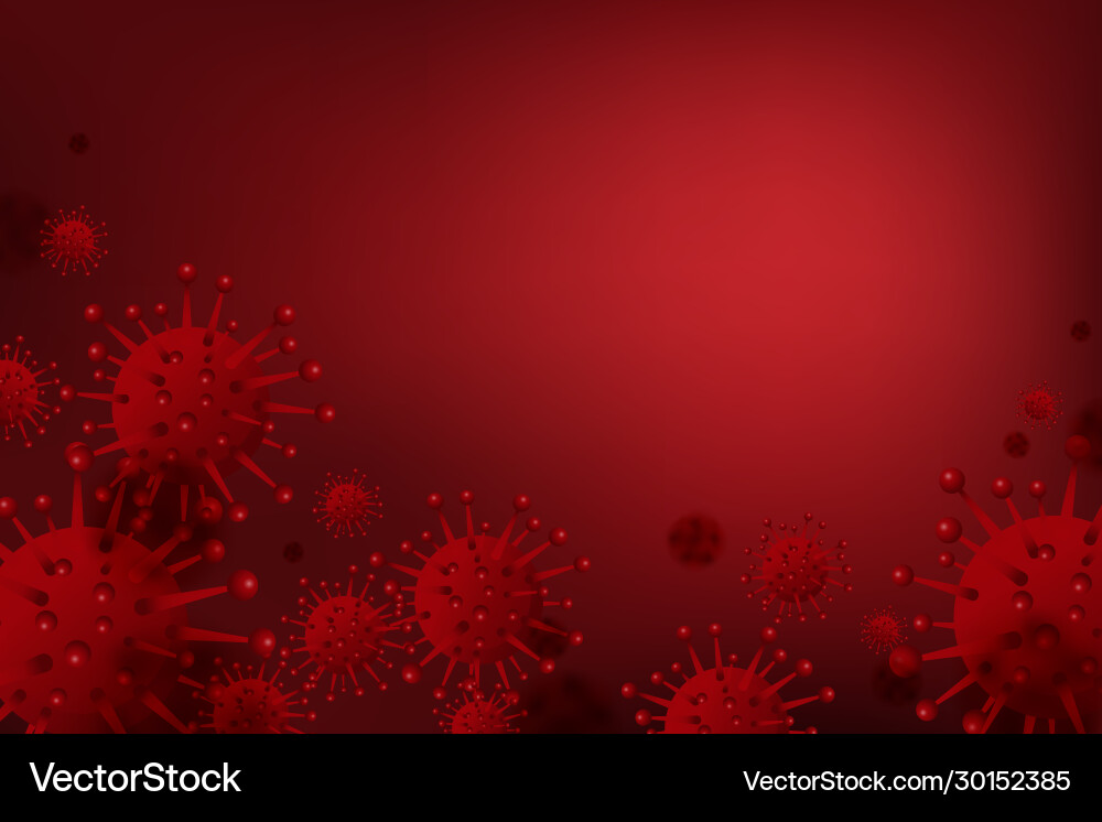 Coronavirus ncov or covid-19 cell background Vector Image