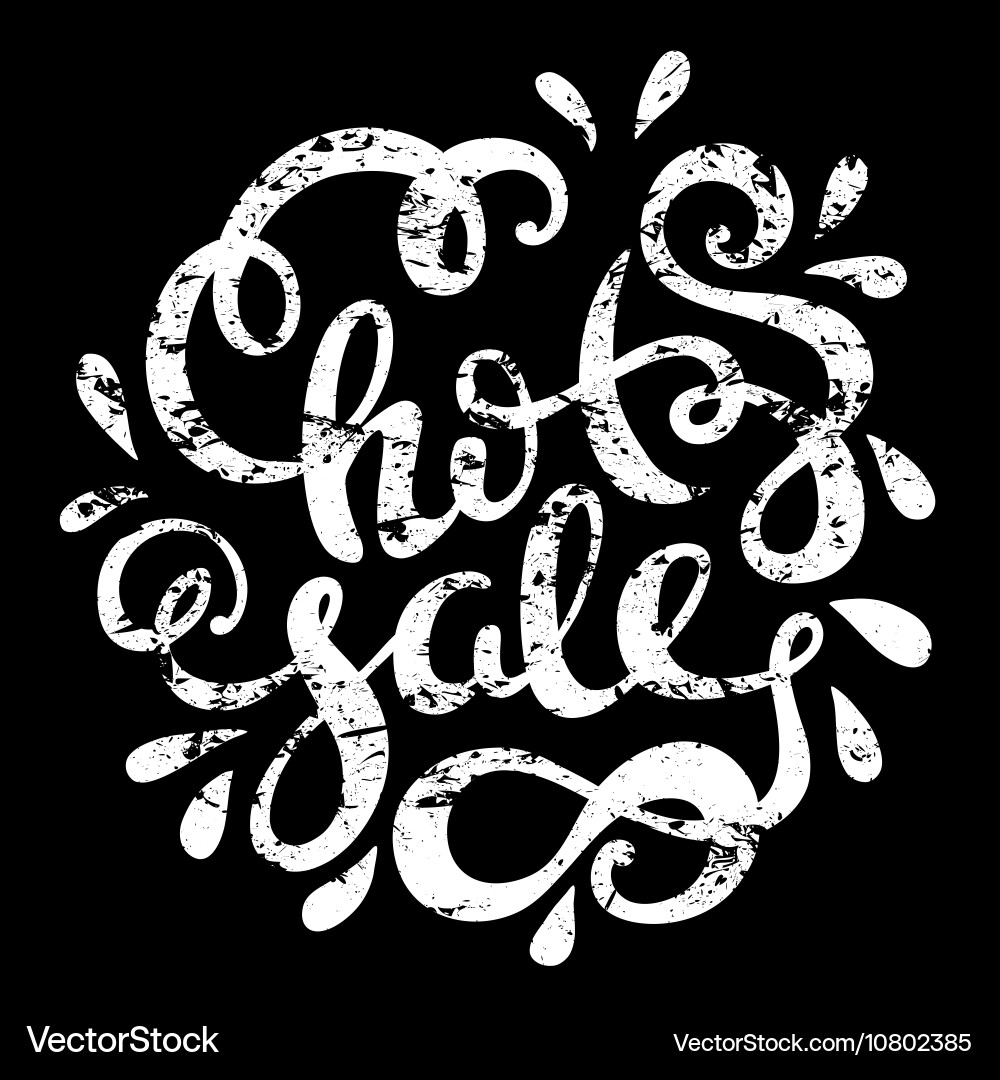 Hot sale hand drawn lettering Royalty Free Vector Image