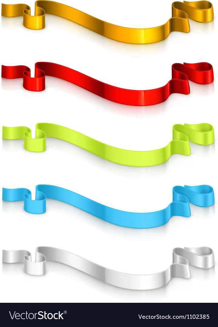 Ribbons Royalty Free Vector Image - VectorStock