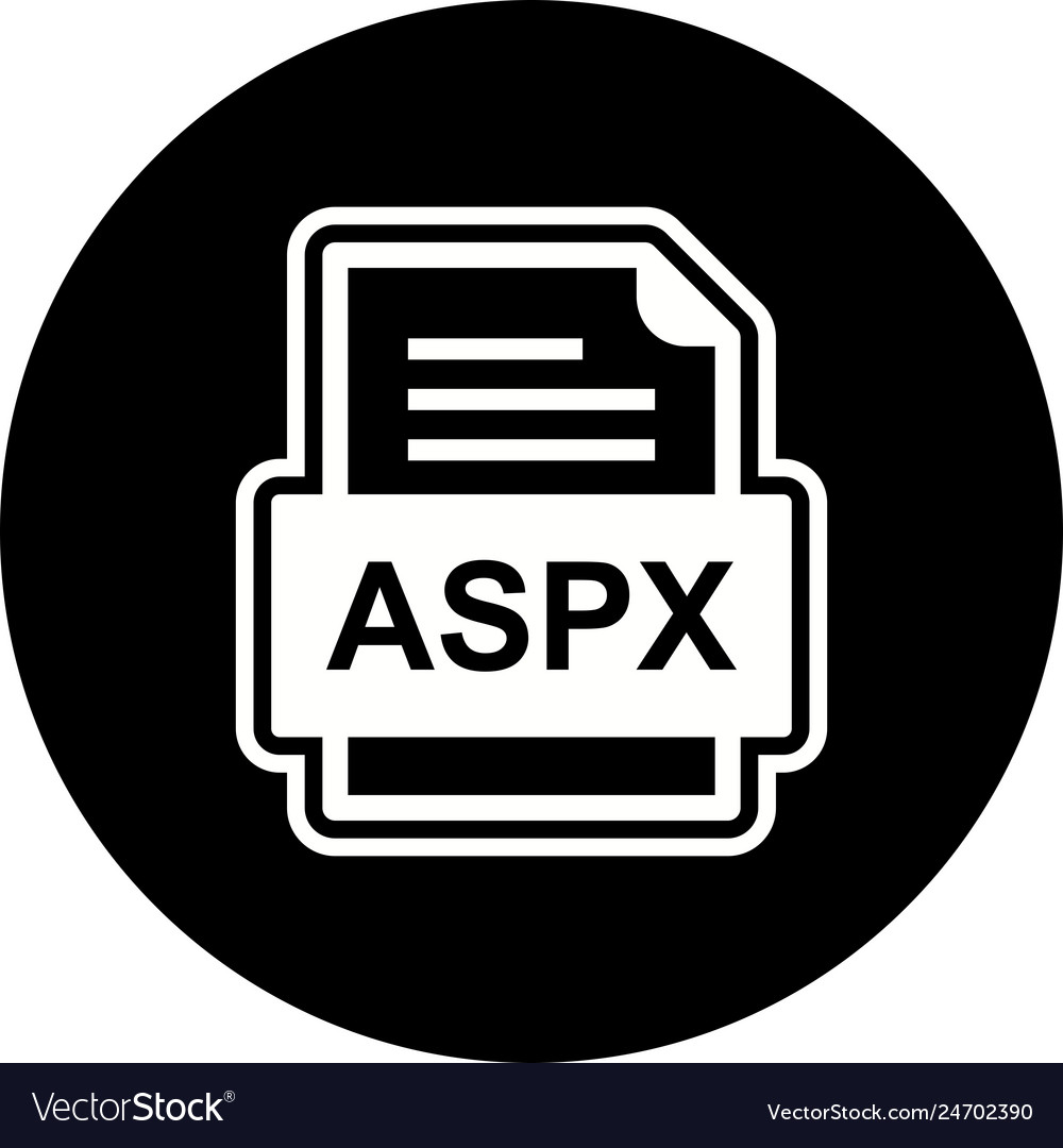 Aspx file document icon Royalty Free Vector Image