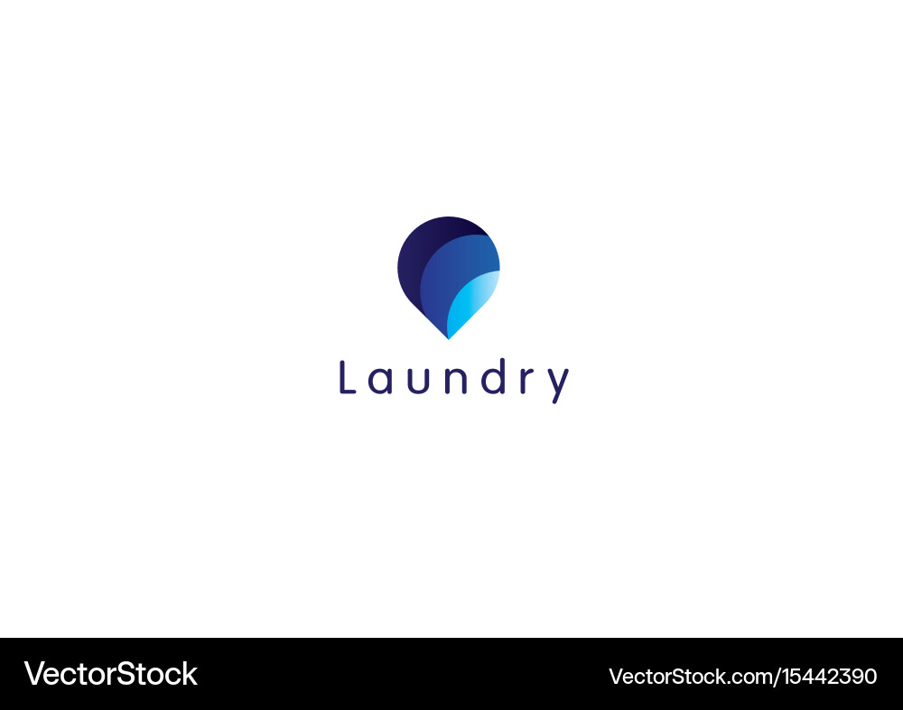 Bright logo for laundry or dry cleaning Royalty Free Vector