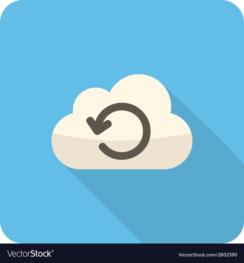 Cloud loading icon Royalty Free Vector Image - VectorStock