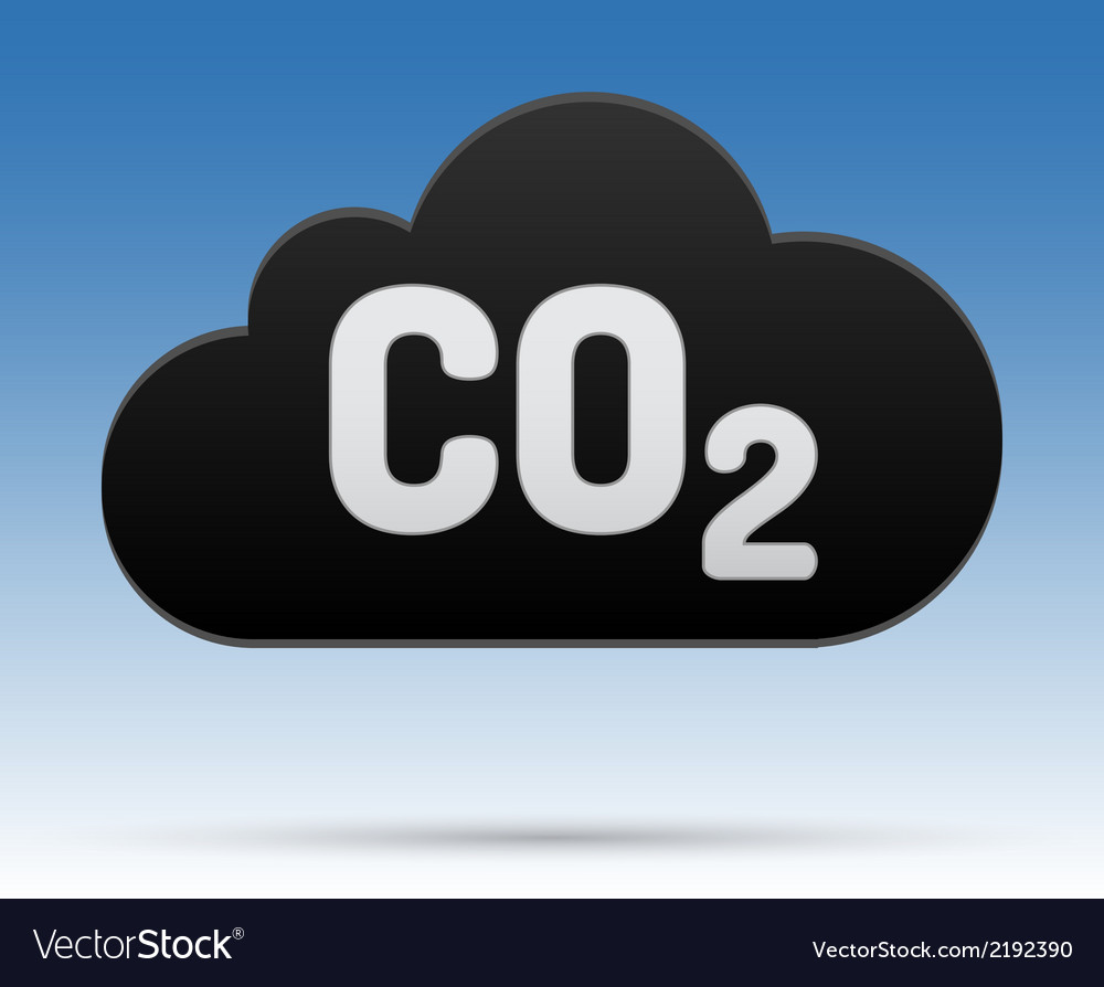 CO2 cloud Royalty Free Vector Image - VectorStock
