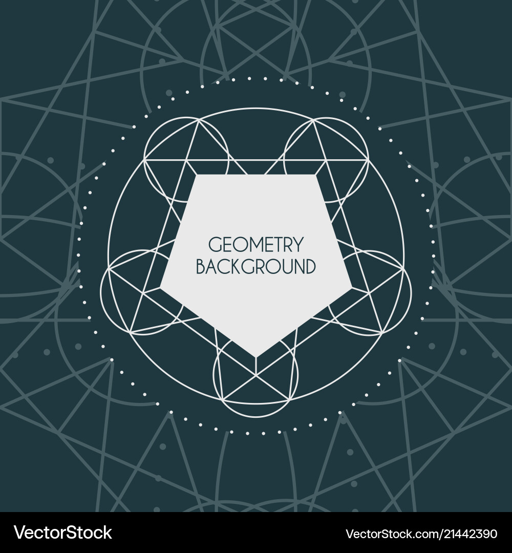 Magic geometry background Royalty Free Vector Image
