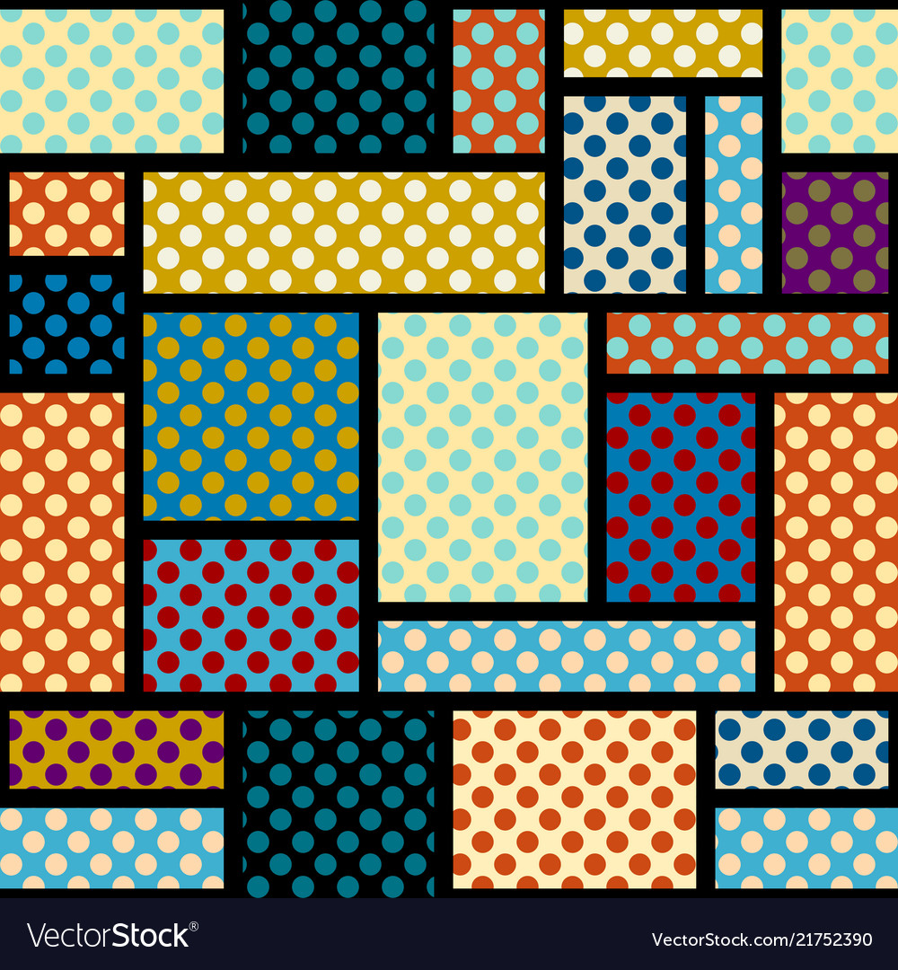 Seamless polka dot pattern Royalty Free Vector Image