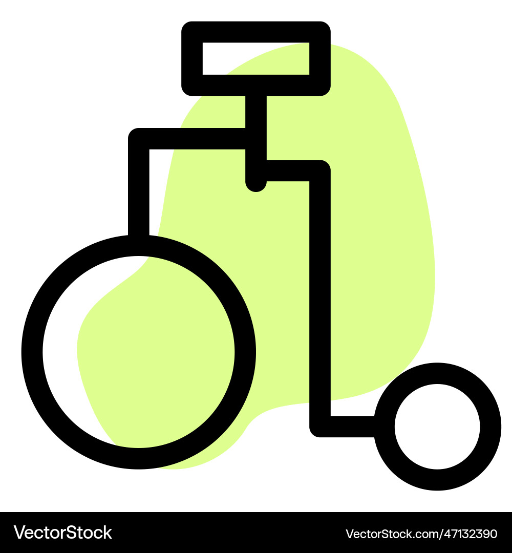 Wall-mounted operation light in a hospital Vector Image