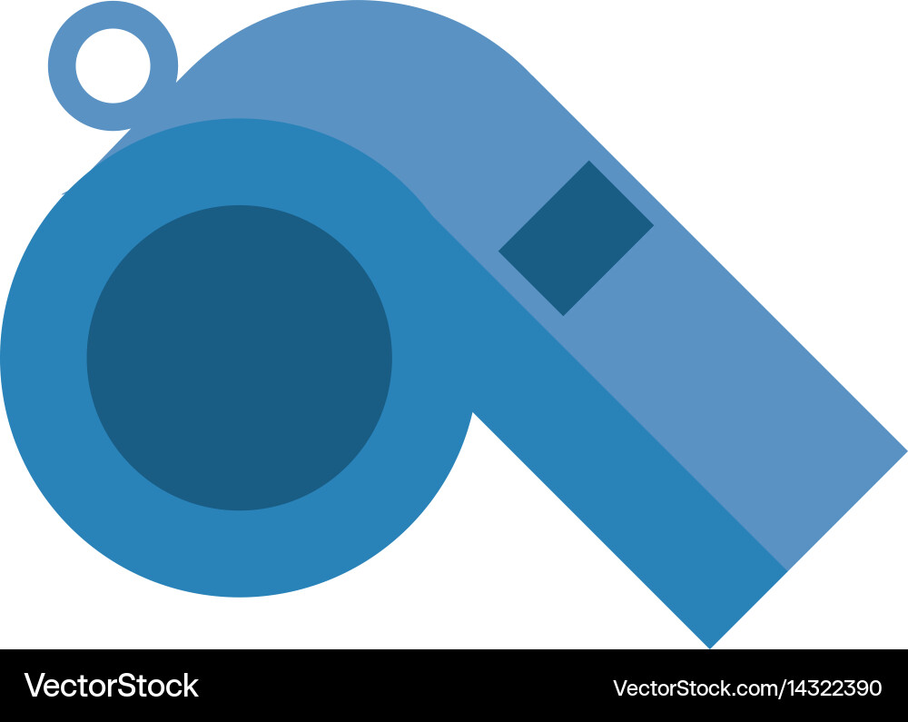 Whistle sport equipment icon Royalty Free Vector Image