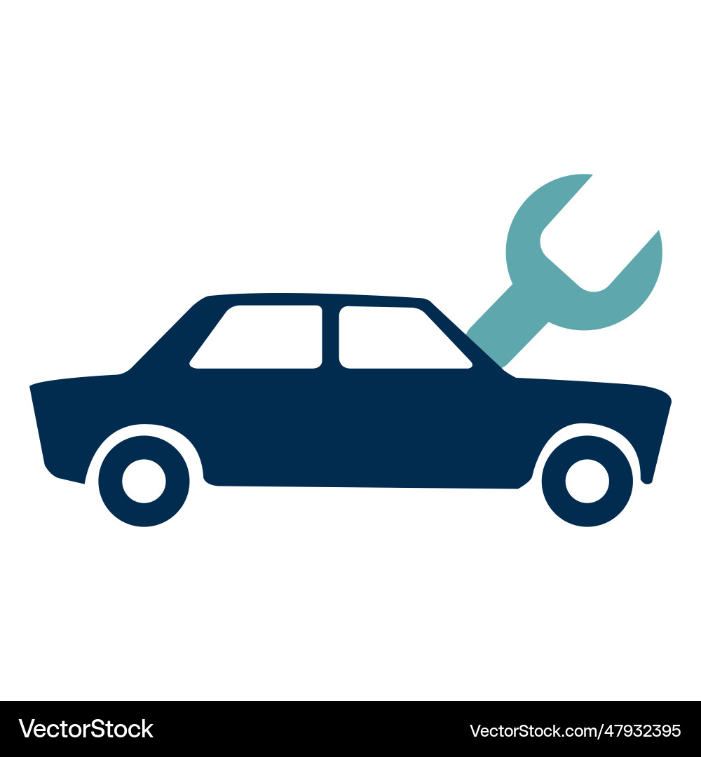 Car mechanic service logo Royalty Free Vector Image