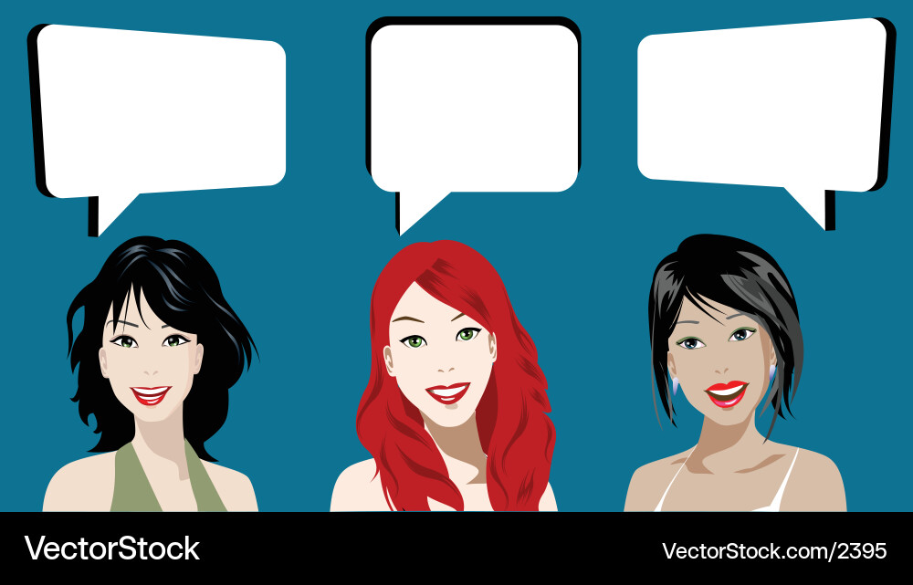 Chatting Royalty Free Vector Image - VectorStock
