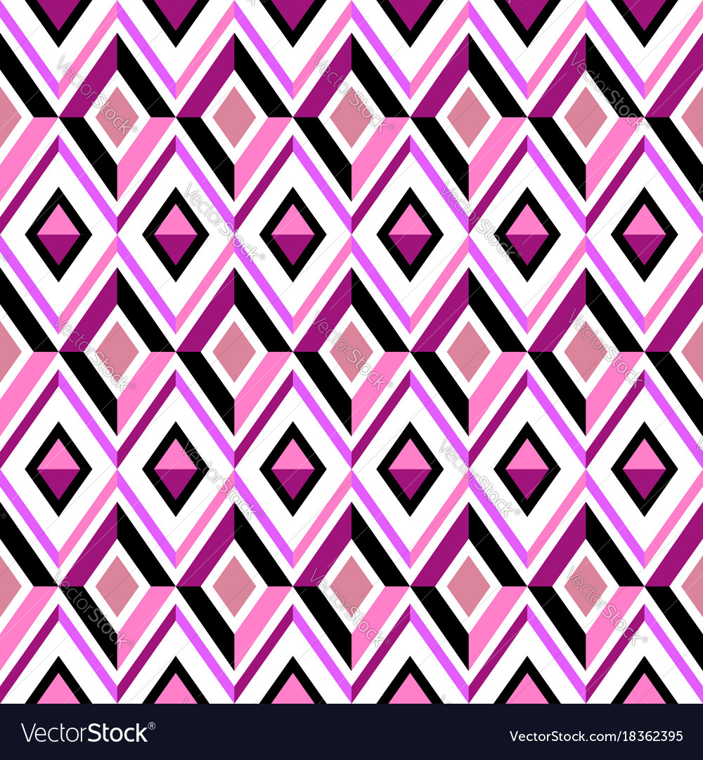 Pink diamond pattern Royalty Free Vector Image