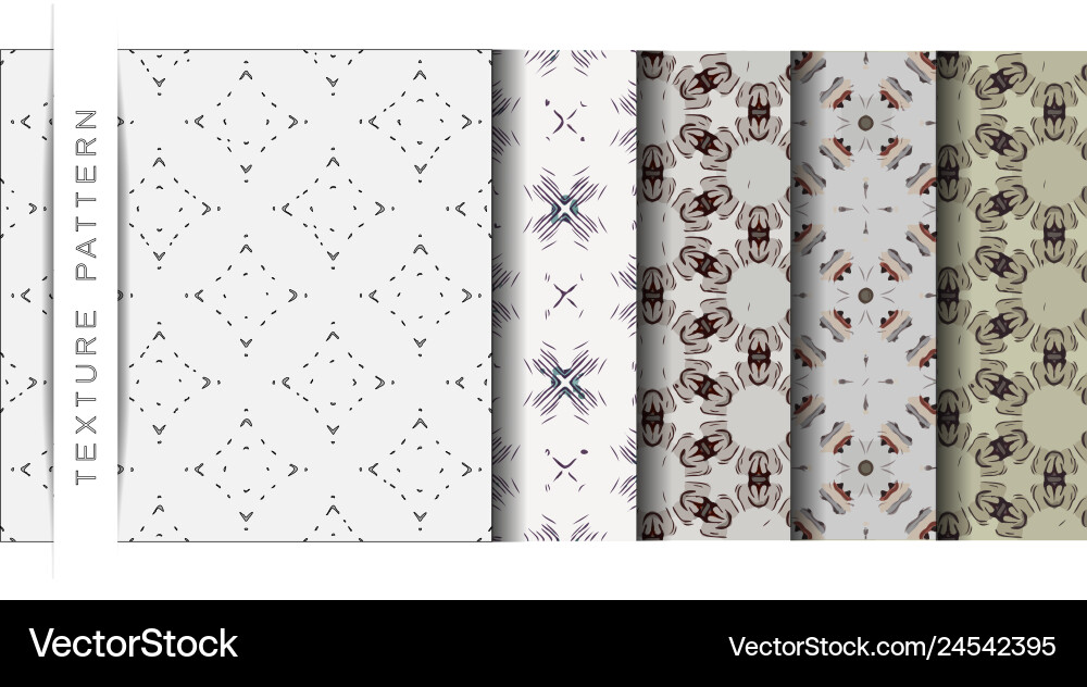 Set of the abstract pattern wallpaper back Vector Image