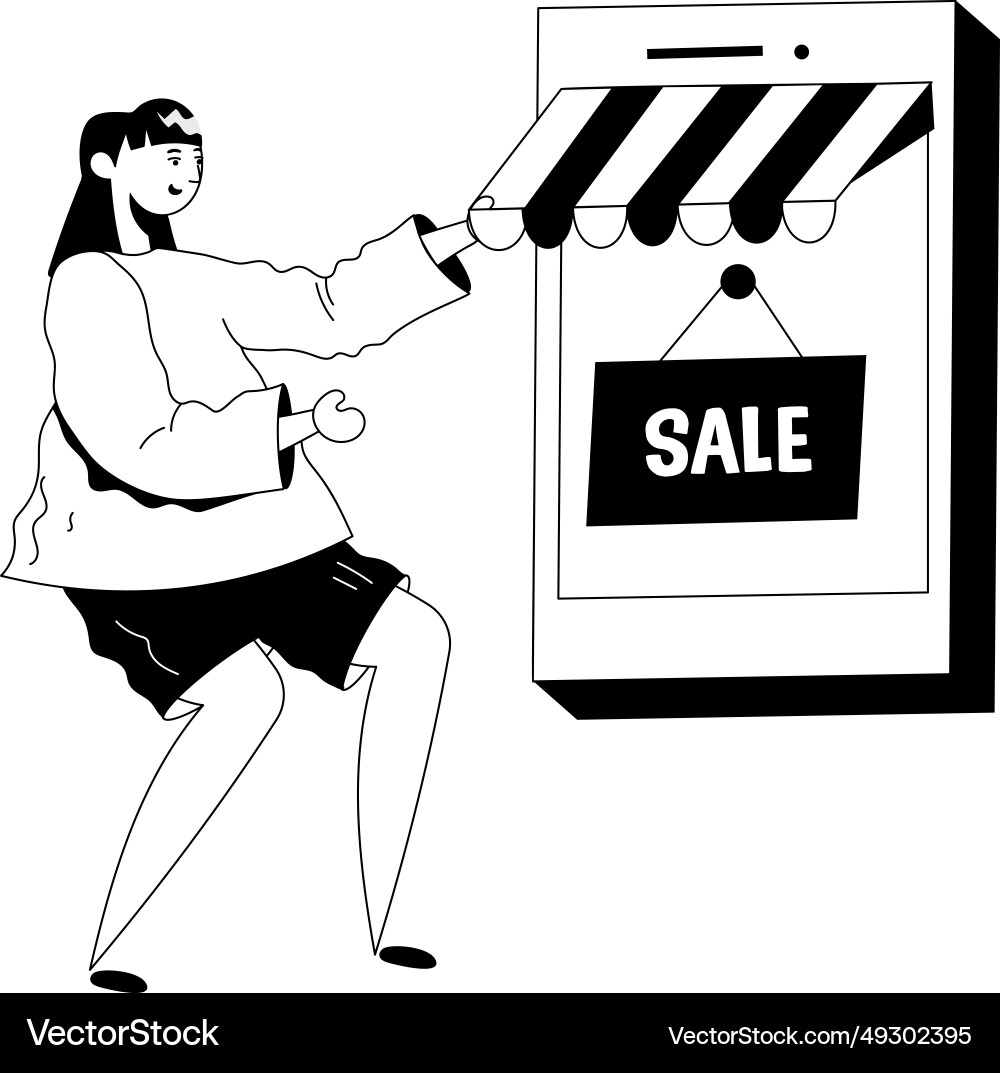 Shopping sale Royalty Free Vector Image - VectorStock