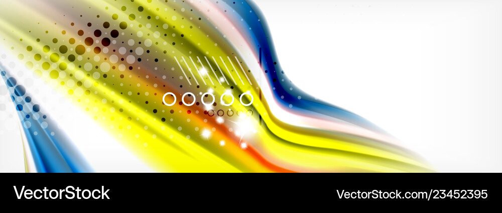 Smooth liquid blur wave background color flow Vector Image