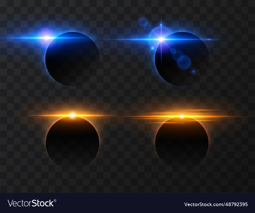 Sun eclipse Royalty Free Vector Image - VectorStock