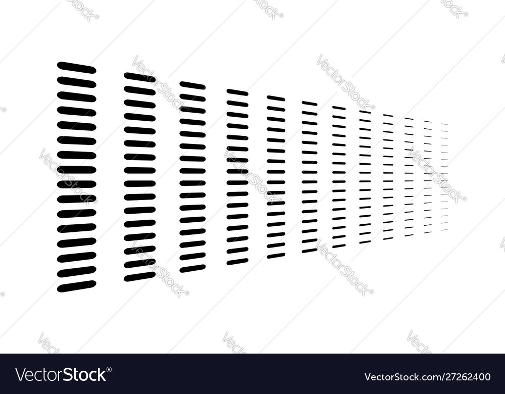 3d segmented dashed lines geometric pattern Vector Image