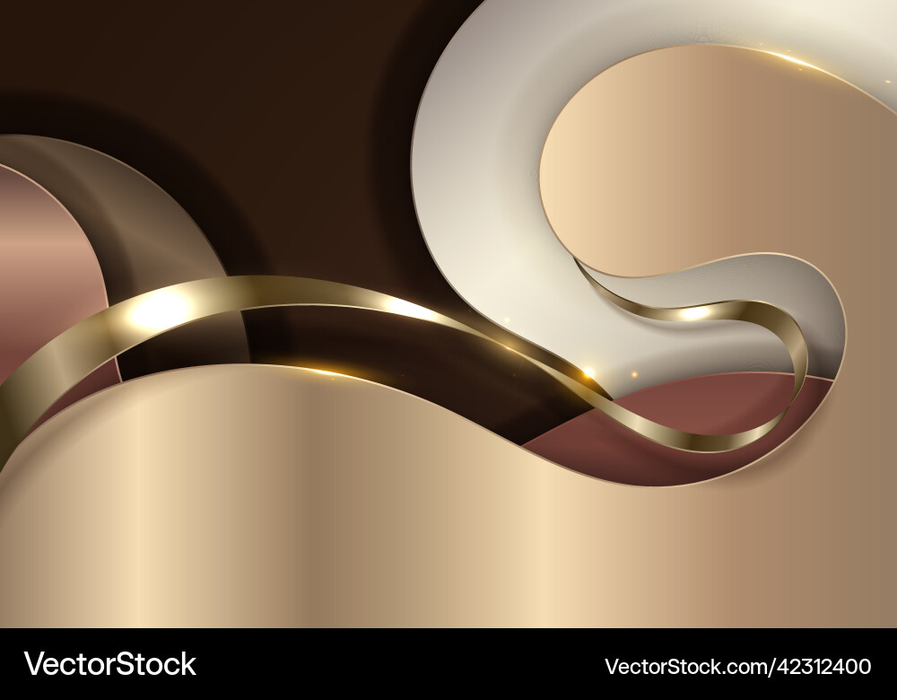 Abstract 3d modern luxury banner design template Vector Image