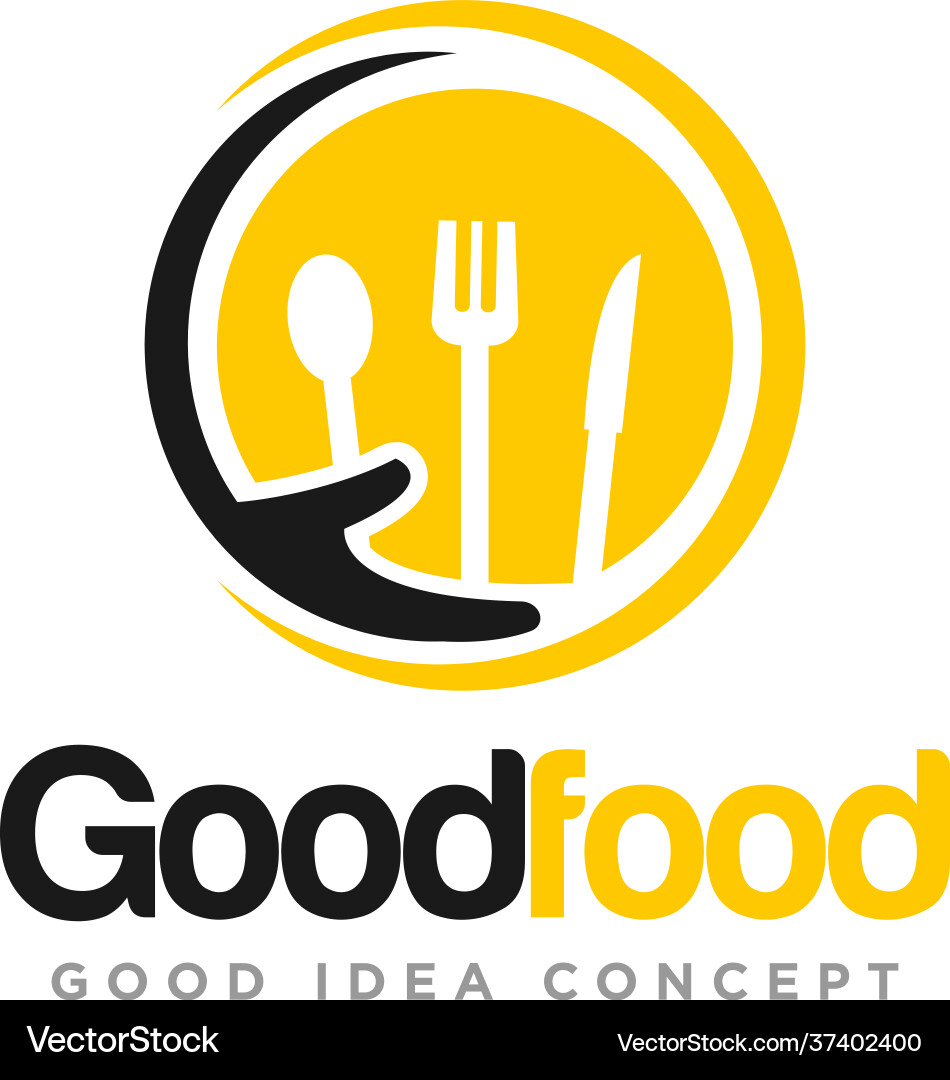 Food logo icon design Royalty Free Vector Image