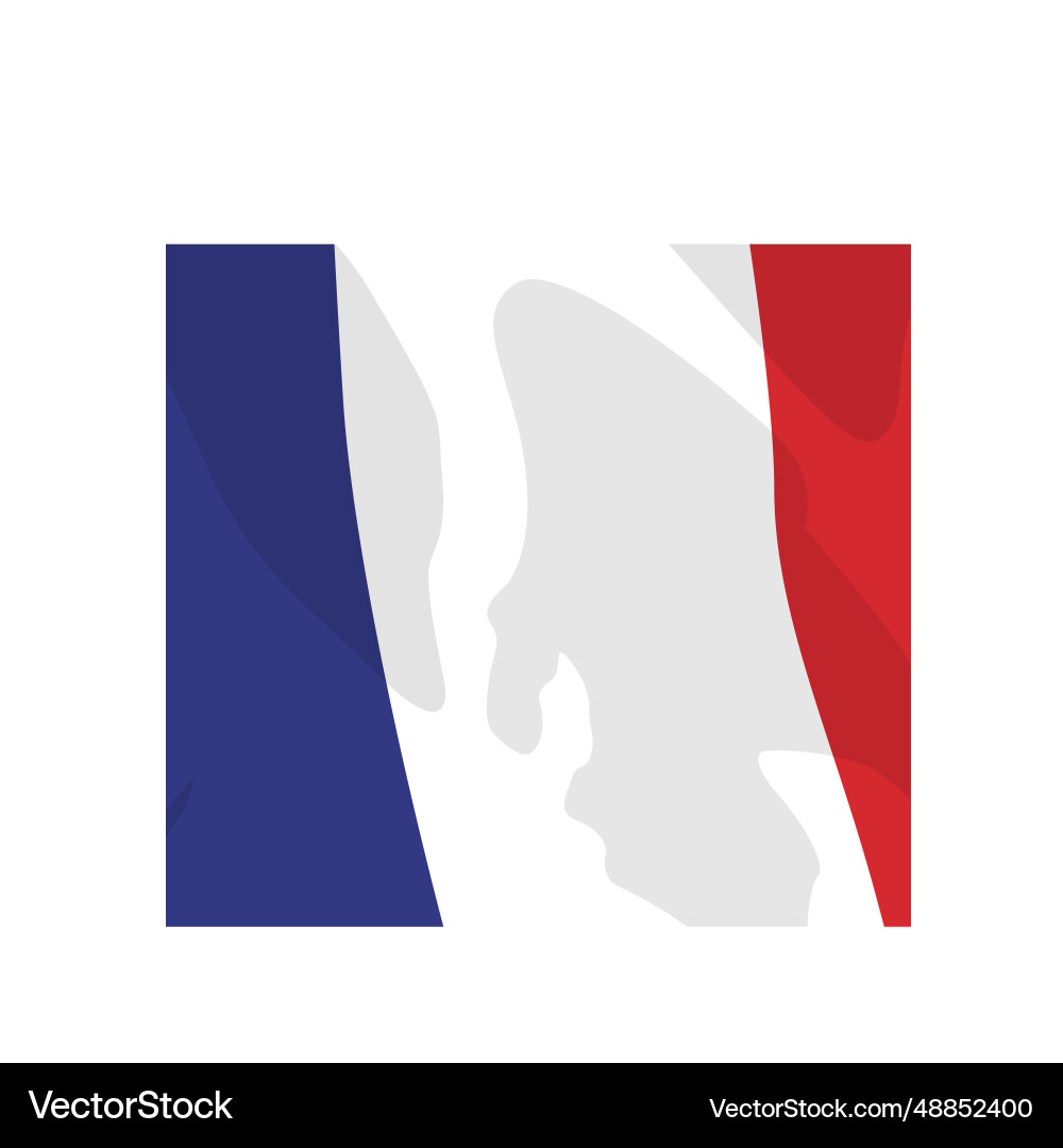 France flag cartoon Royalty Free Vector Image - VectorStock