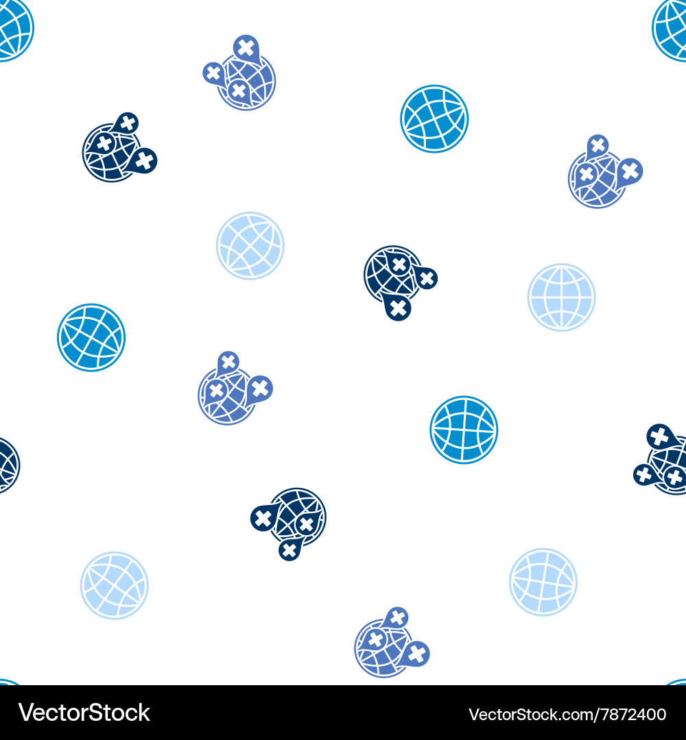 Global health care seamless flat pattern Vector Image