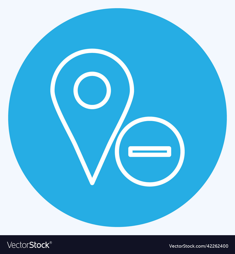 Icon delete location suitable for user interface Vector Image