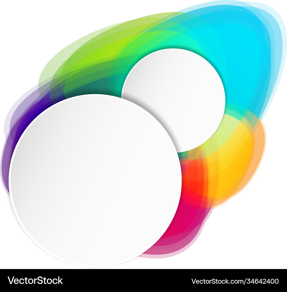 Modern round or circles abstract banners overlay Vector Image