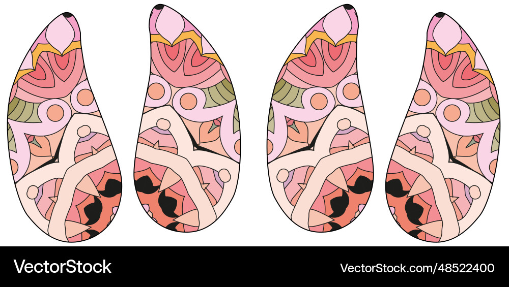 Pig hooves print decorative unusual object Vector Image