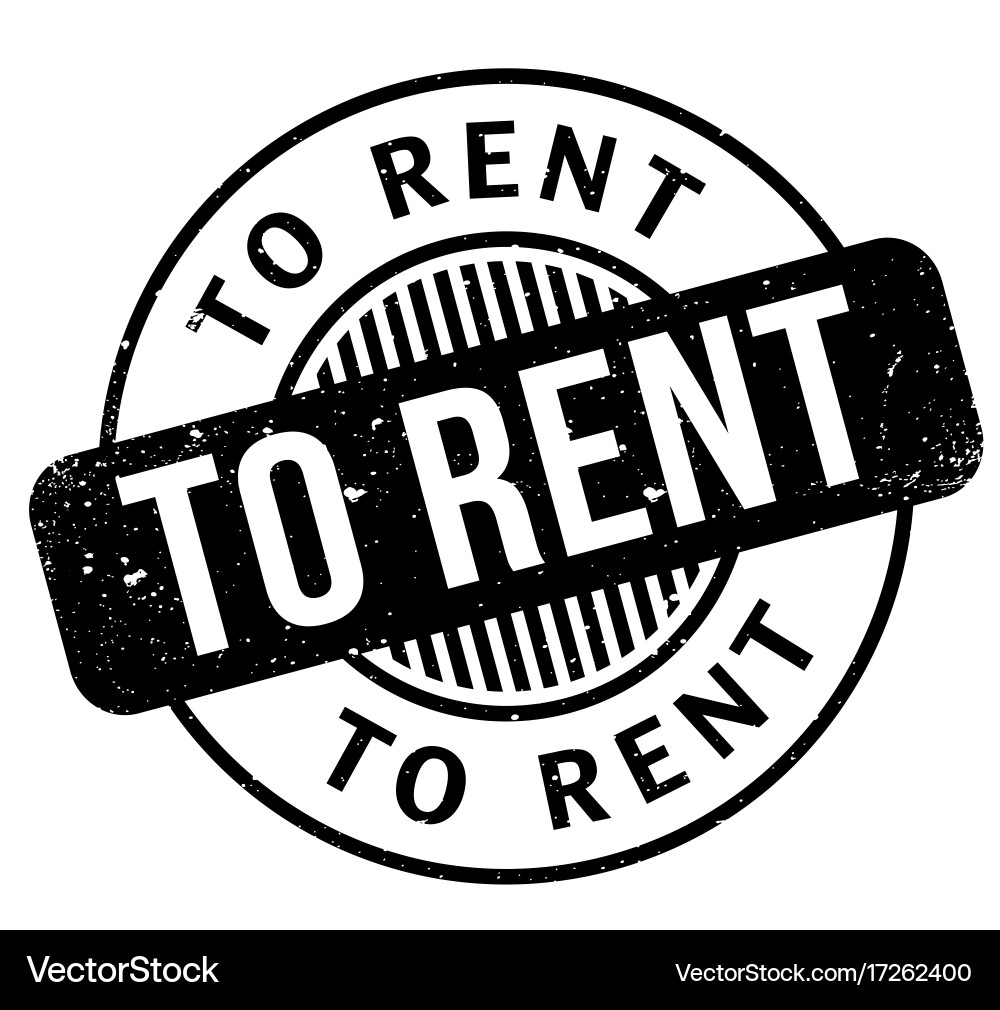 To rent rubber stamp Royalty Free Vector Image
