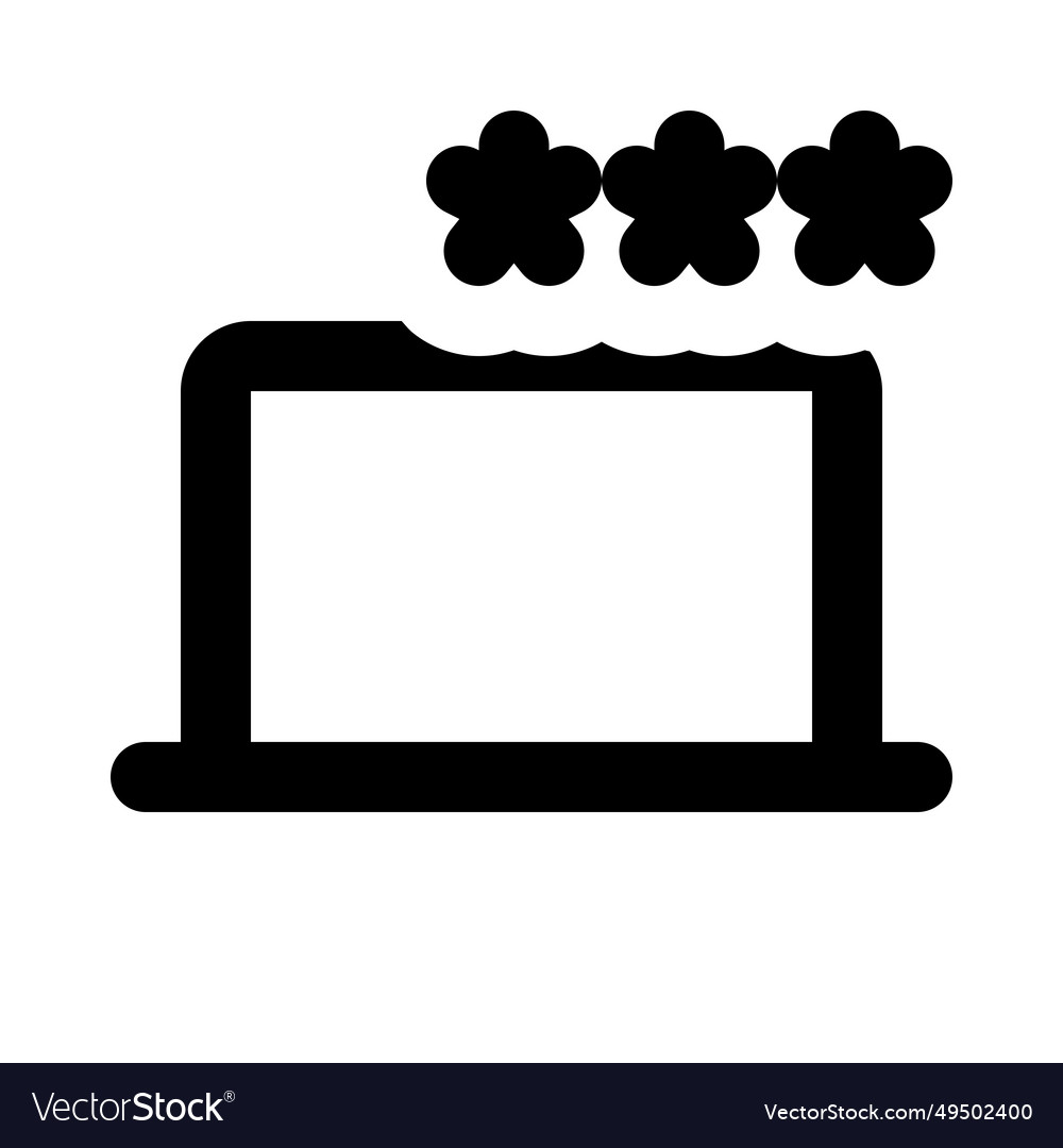 Utilizing password to prevent unauthorized access Vector Image