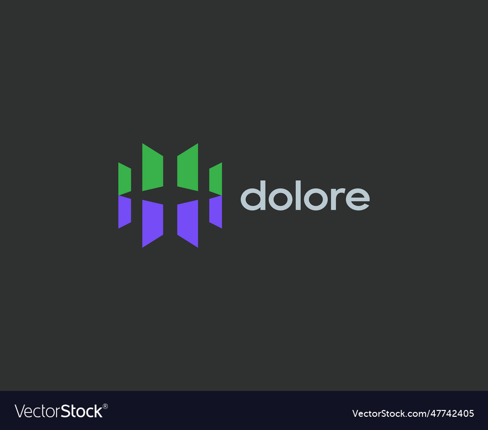 Abstract server data centre logo creative Vector Image