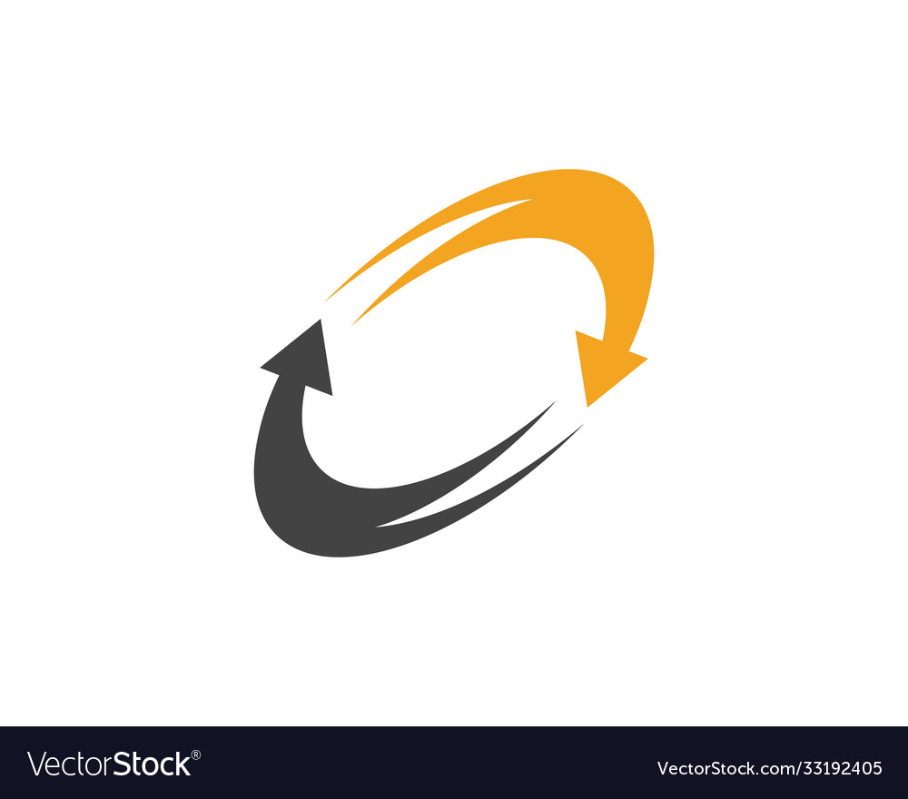 Arrow icon template design Royalty Free Vector Image