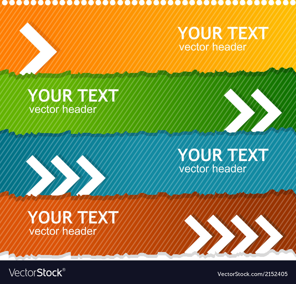 Colorful text box Royalty Free Vector Image - VectorStock