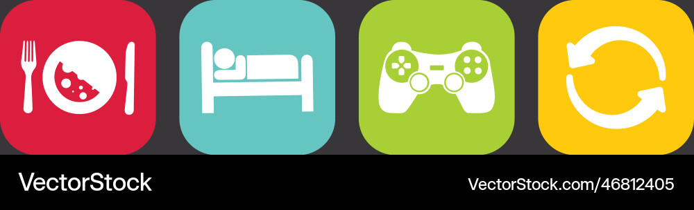 Eat sleep gaming controller repeat Royalty Free Vector Image