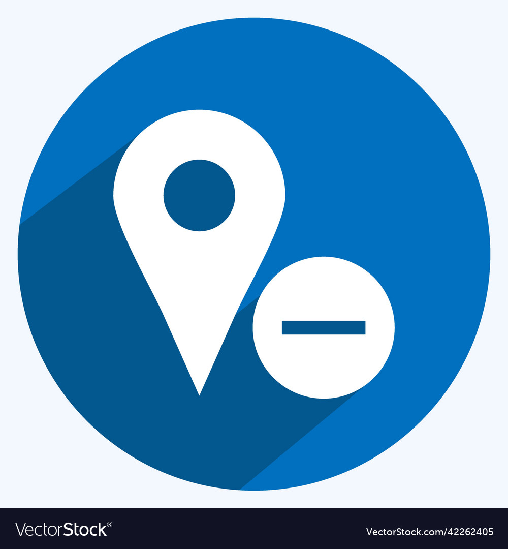 Icon delete location suitable for user interface Vector Image Icon delete location suitable for user interface Vector Image