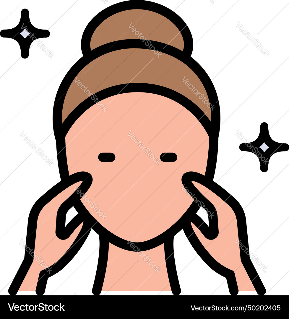 Makeup remover isolated color icon removal Vector Image