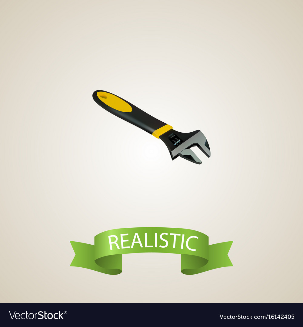 Realistic spanner element Royalty Free Vector Image