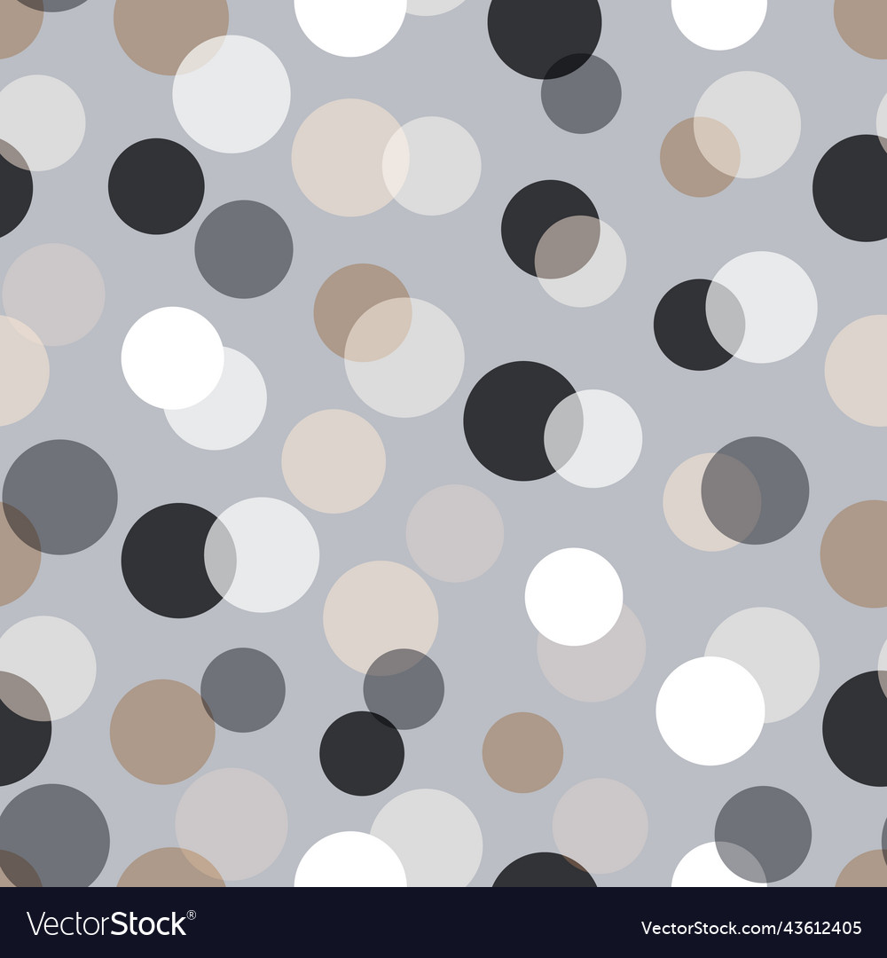 Simple retro circle seamless pattern Royalty Free Vector
