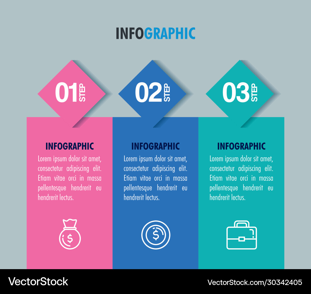 Statistical infographic with numbers and business Vector Image