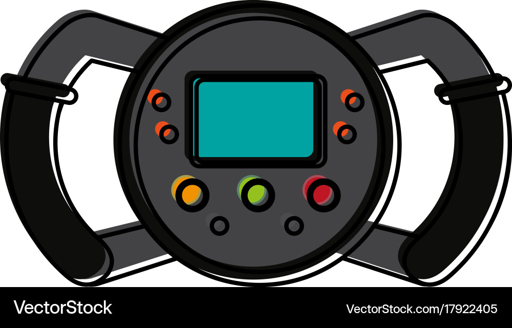 Wheel car racing related icon image Royalty Free Vector