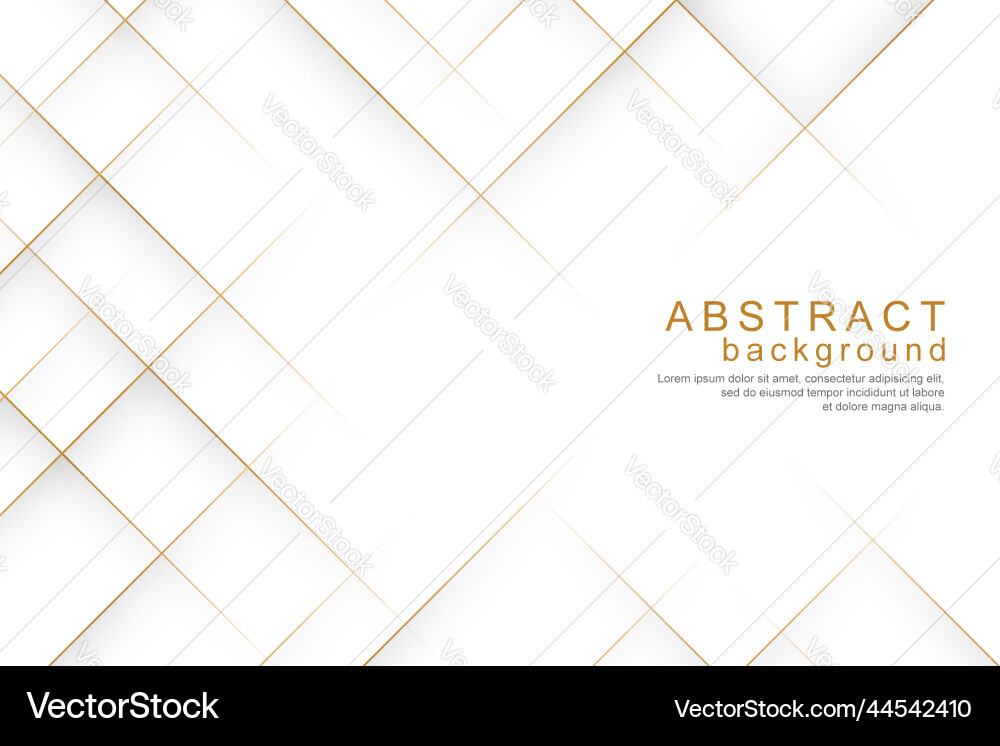 Elegant modern 3d gold line background Royalty Free Vector