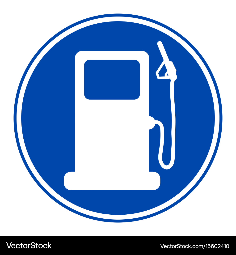 Gas station sign Royalty Free Vector Image - VectorStock