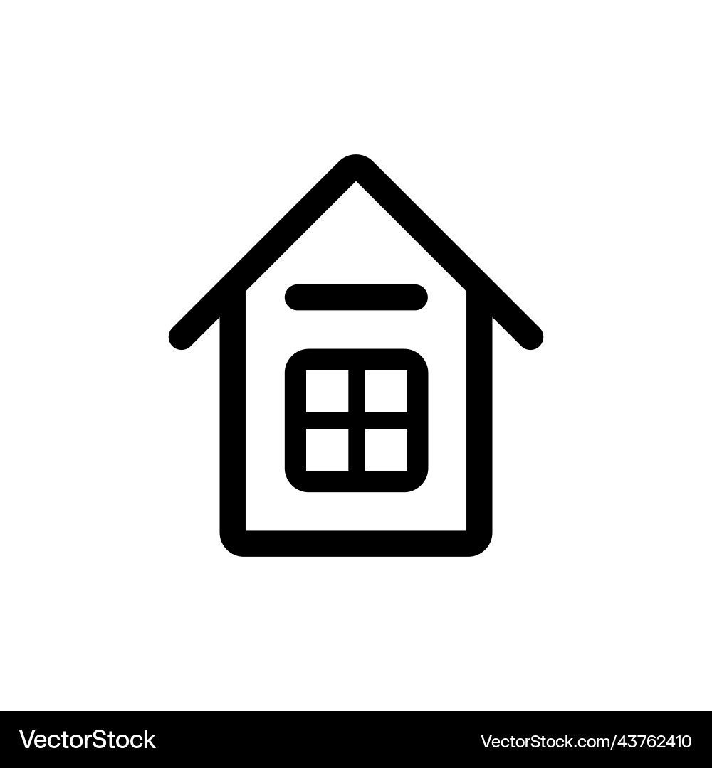 Home image to be used in web applications mobile Vector Image