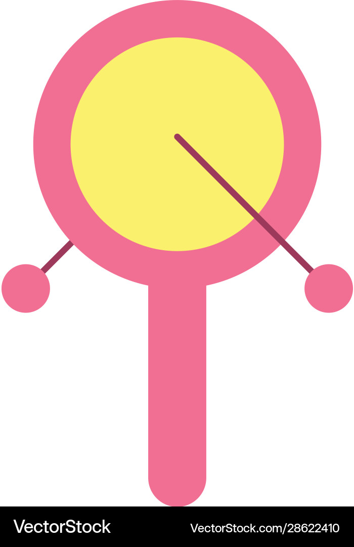 Isolated racket toy design Royalty Free Vector Image